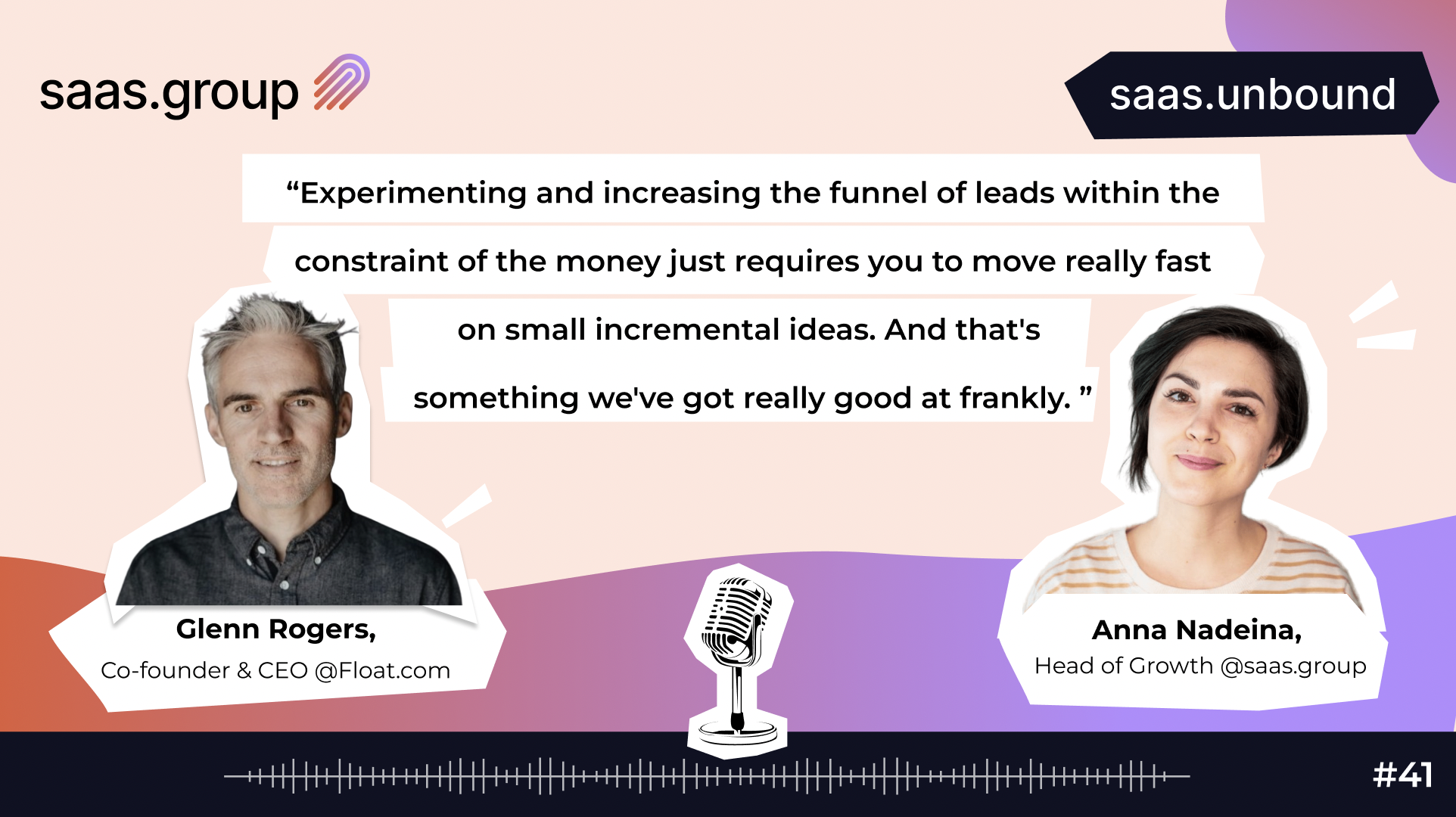 Glenn Rogers @Float. 13 years of bootstrapping a SaaS with people-first ...